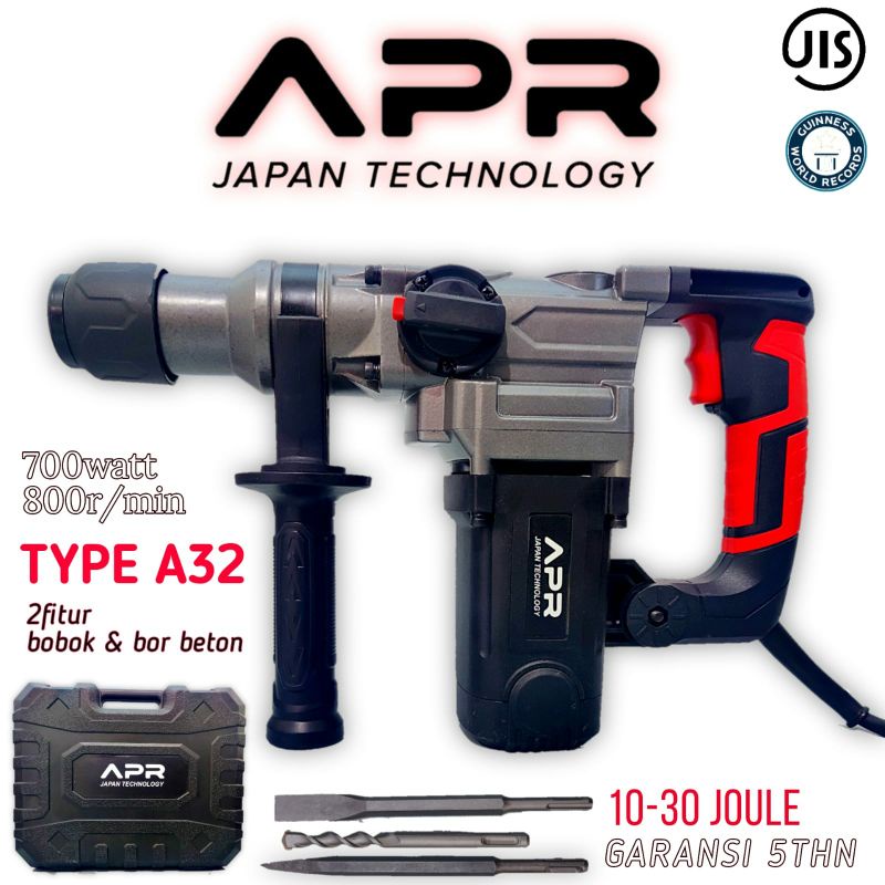 Jual Promo hammer drill APR JAPAN type A32 mantap banget mesin bor bobok beton tembok aspal dll ...