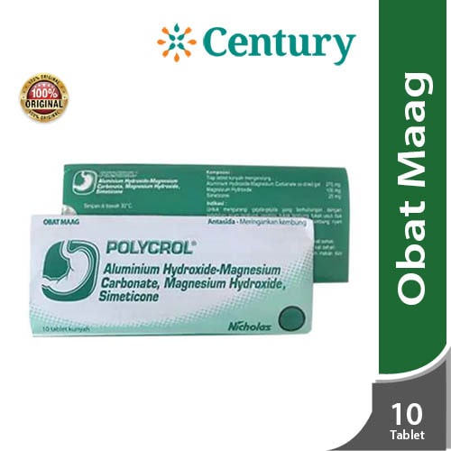 Jual Polycrol Forte 1 Strip isi 10 Tablet / Maag / Lambung / Perut ...