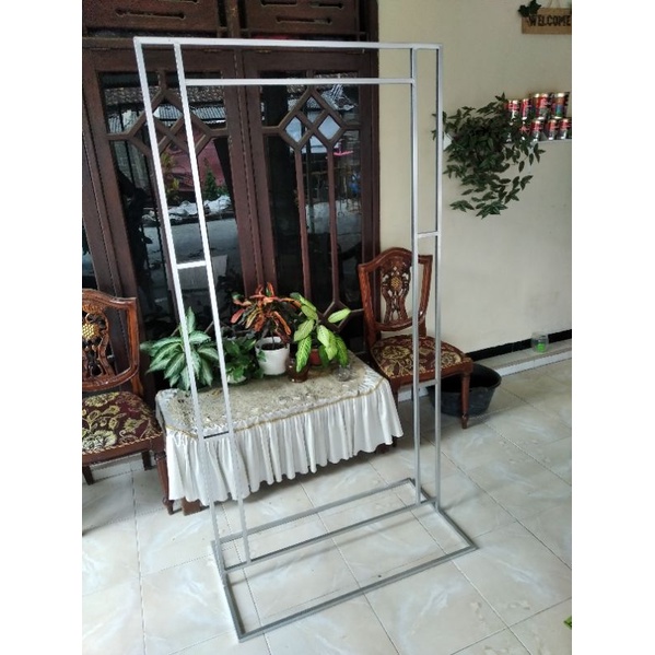 Jual TIANG 2 LAYER BACKDROP BESI / GAWANGAN BESI DEKORASI RAKIT BONGKAR ...