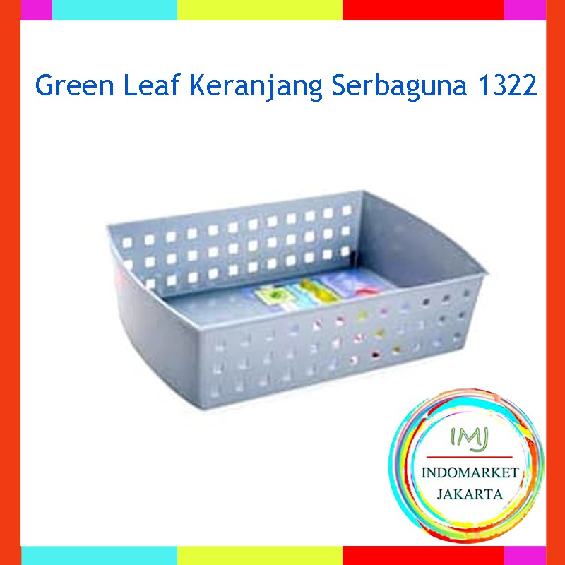 Jual IMJ Green Leaf Tempat Kertas Cygnus Stationary Box Keranjang ...