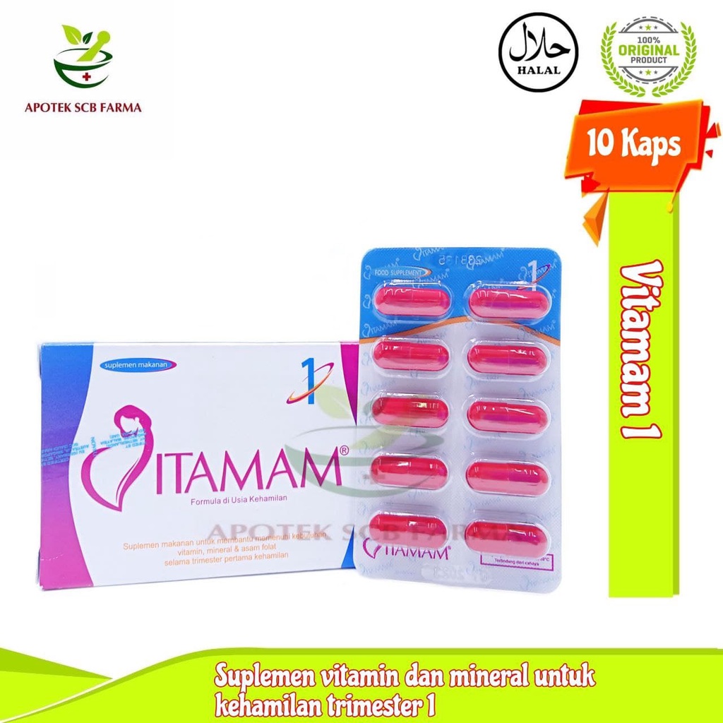 Jual Vitamam 1 - Vitamin dan mineral untuk kehamilan trimester 1 ...