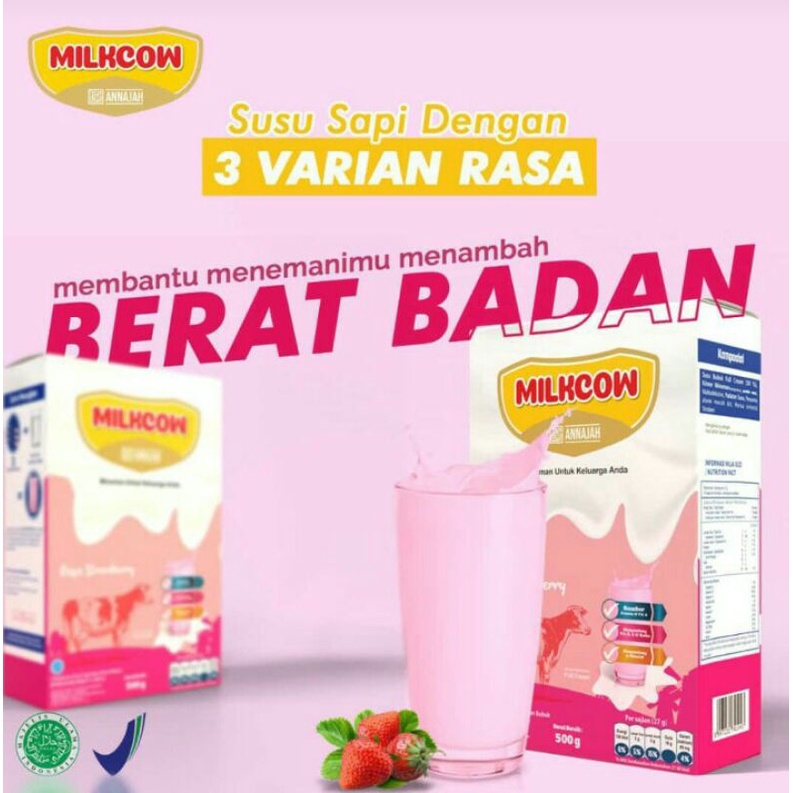 Jual Paket 2 box Susu Milkcow Susu Gemuk / Penggemuk Badan Rasa ...