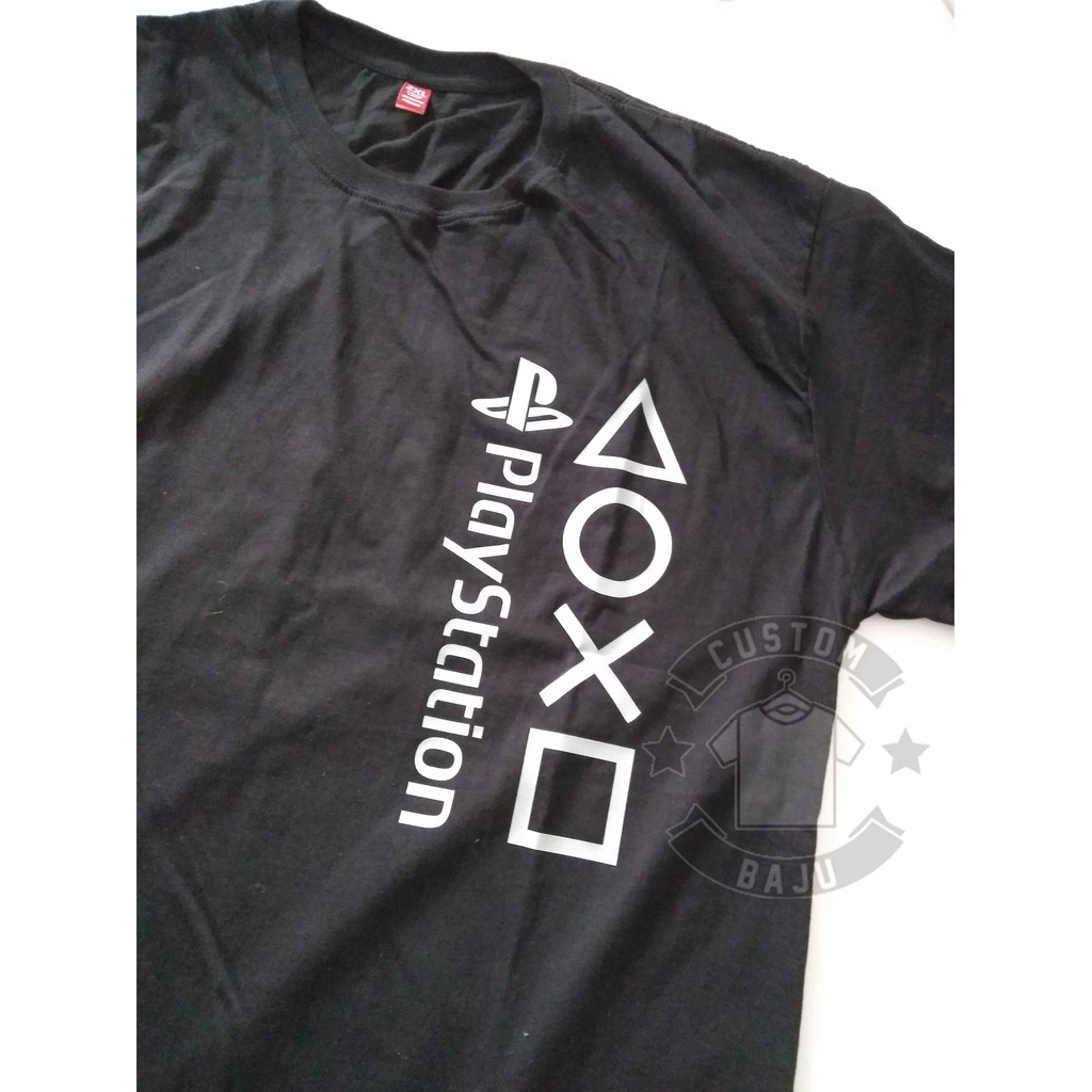 Jual Kaos Gamer Playstation Side Icon | Shopee Indonesia