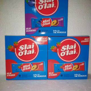 Jual SLAI OLAI STRAWBERRY NANAS BLUEBERRY BOX isi 10x34 gr | Shopee ...