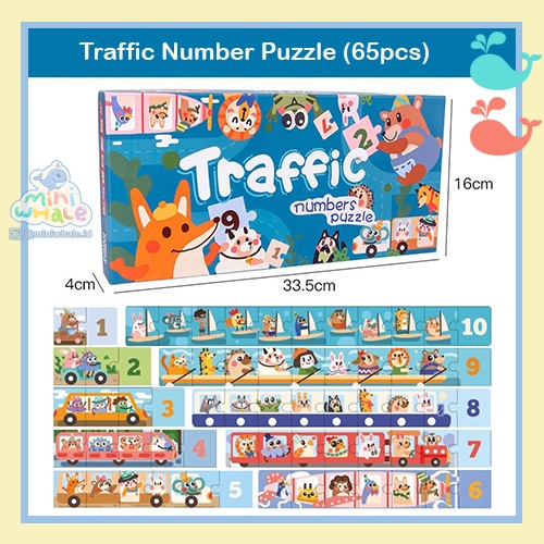 Jual Mainan edukasi Puzzle Angka Urutan digit Numbers Puzzle berhitung ...