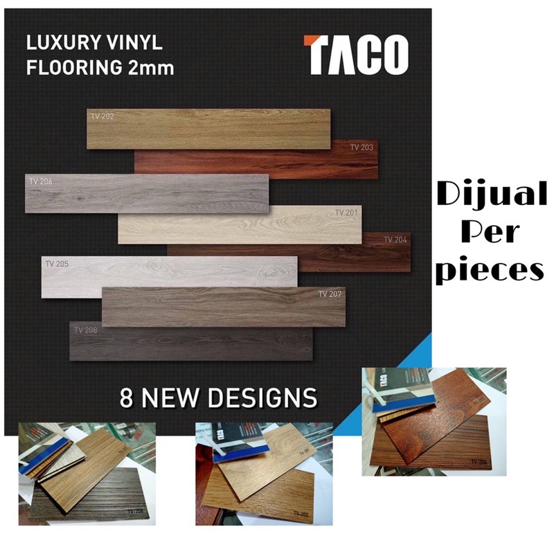 Jual Vinyl Lantai TACO 2mm (Per Pieces) | Shopee Indonesia