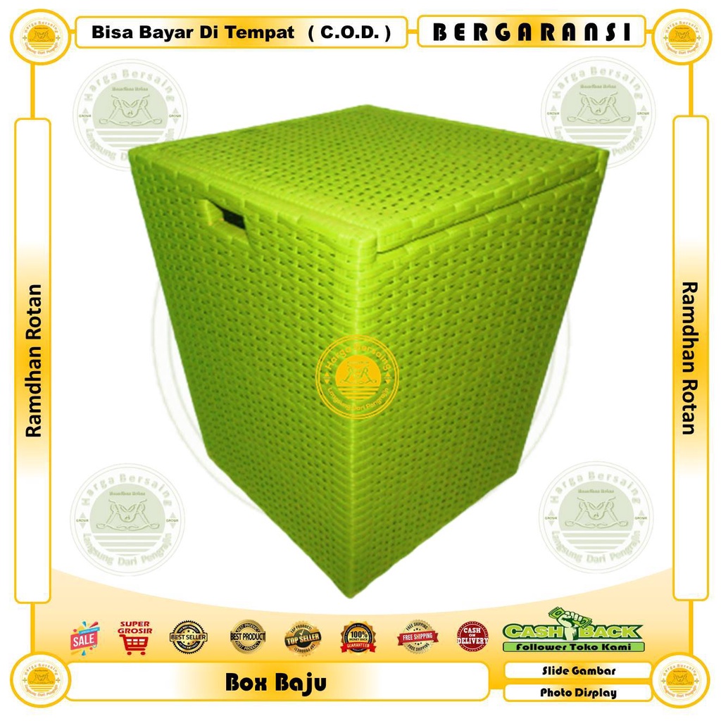 Jual Box Baju Laundry Bahan Rangka Kayu Mahoni Anyaman Rotan Sintetis ...