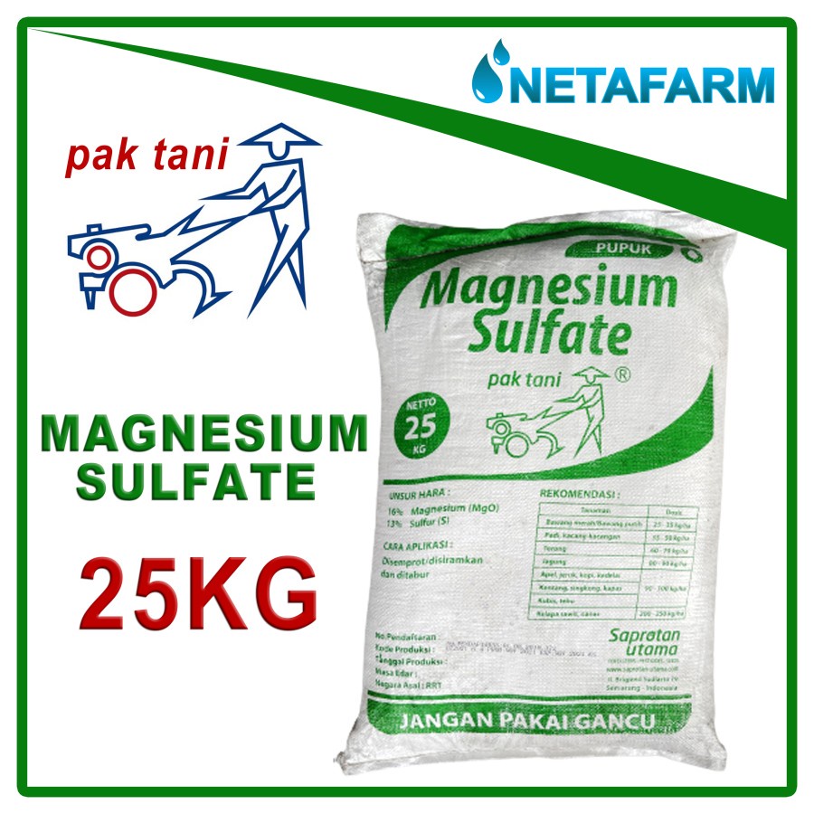 Jual Pupuk MAGNESIUM SULFATE PAK TANI Kemasan Karung 25KG | Shopee Indonesia