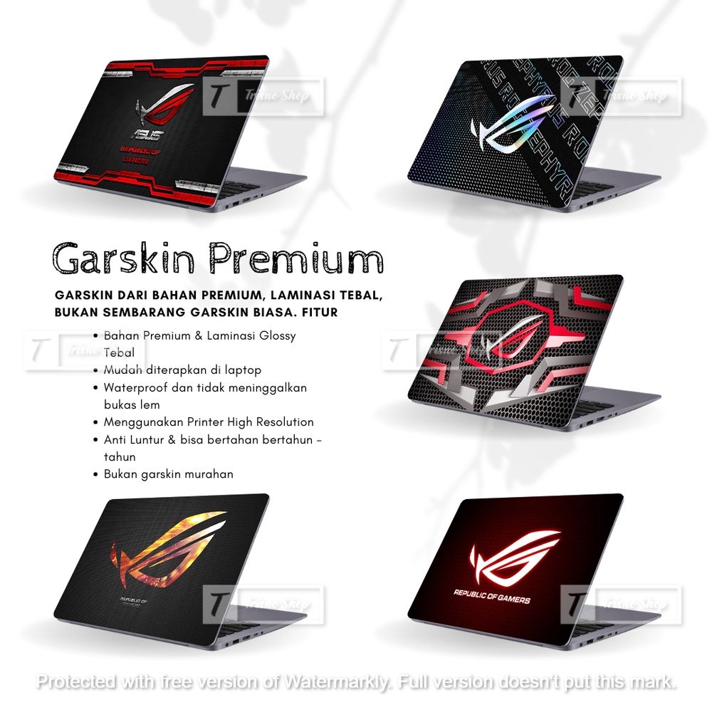 Jual Stiker Laptop | Garskin Laptop | Asus ROG + Laminasi | Shopee ...