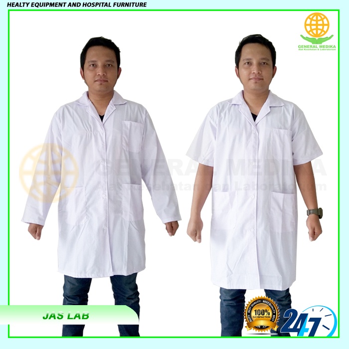 Jual Jas Laboratorium | Baju Seragam Lab Ukuran ( S M L XL ) Indonesia ...