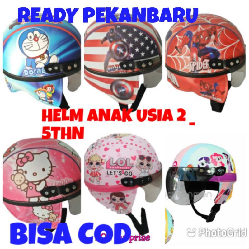 Jual Helm karakter anak /helm bogo usia 1 sampai 5 thn 1kg muat 5pcs ...