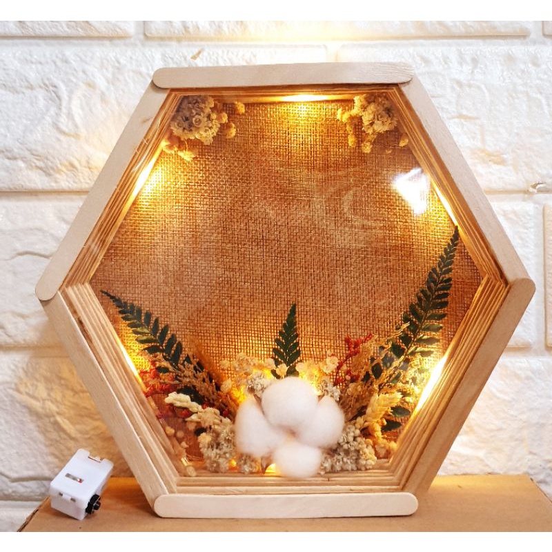 Jual bingkai mahar rustik dengan lampu led Indonesia|Shopee Indonesia