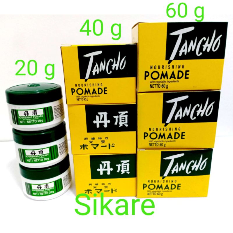 Jual Minyak Rambut Tancho / Pomade Tancho Minyak Rambut 20g 40g 60g ...