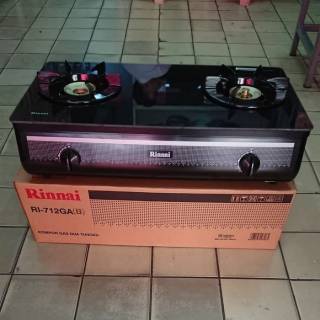 Jual Kompor Gas Rinnai RI-712GA(B) Api Lilin Kaca Hitam 2 TUNGKU RI 712 GA | Shopee Indonesia