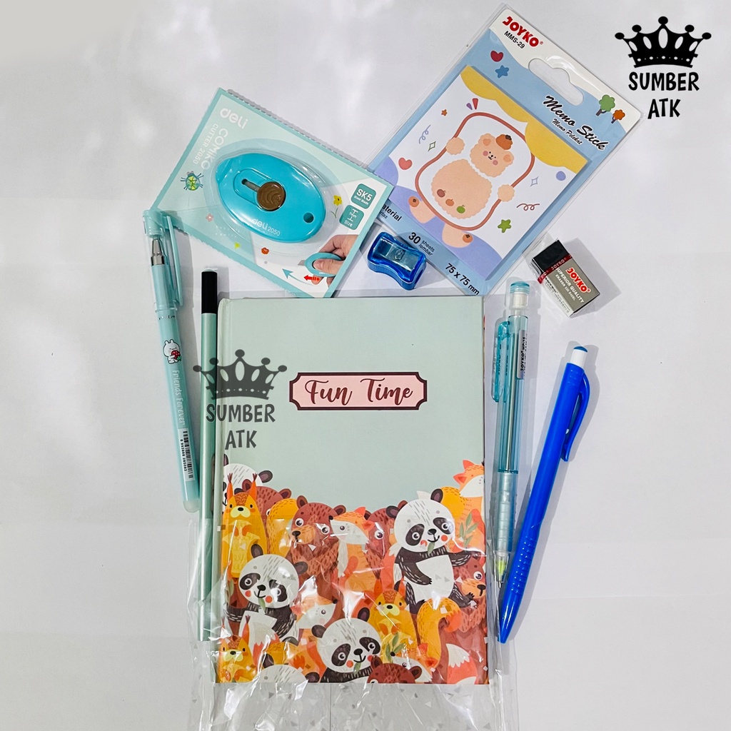 Jual PAKET ATK SET Mini Blue - SUMBER ATK Indonesia|Shopee Indonesia