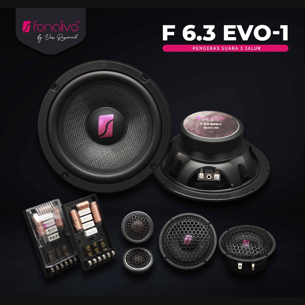 Jual Vox Research Fonalivo Speaker 3-Way Split Component Kit | Shopee ...