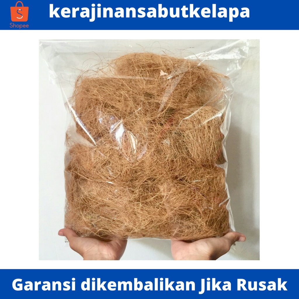 Jual sabut kelapa 1 kg / serabut kelapa halus / tapas / media tanaman ...