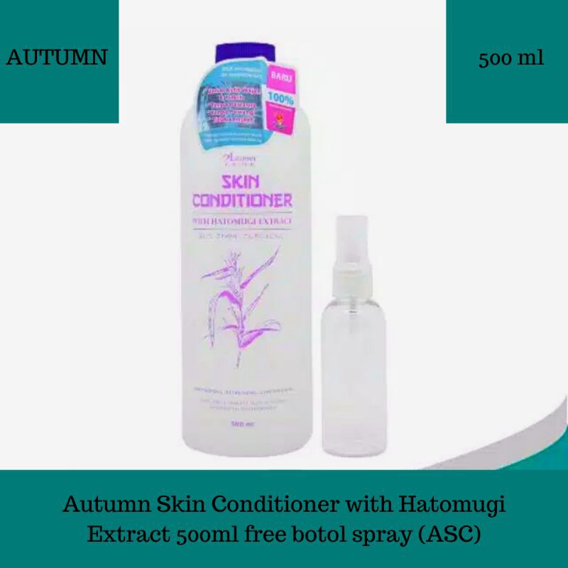 Jual Autumn Skin Conditioner with Hatomugi Extract 500ml free botol ...