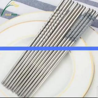 Jual SUMPIT BESI Sepasang / 2 pcs Sumpit Makan Stainless Steel | Shopee ...