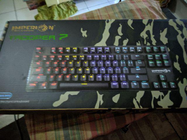 Keyboard Gaming Imperion Trooper 7 KG-M07F Mechanical, RGB mirip ...