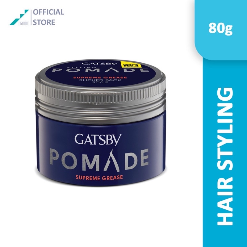 Jual GATSBY STYLING POMADE SUPREME GREASE 80gr | Shopee Indonesia