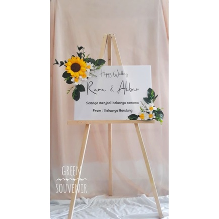 Jual welcome sign | papan bunga akrilik | Shopee Indonesia