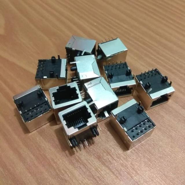 Jual Konektor RJ45 Female 8P8C PCB 8 Pin Lan | Shopee Indonesia