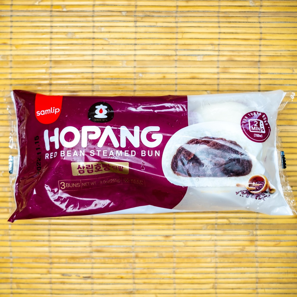 Jual Bao Kacang Merah / Red Bean Bun Hopang Frozen SAMLIP - 3 Pcs ...