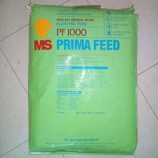 PF1000 10kg Pakan Pelet Makanan Benih Ikan MS Prima Feed PF 1000 10 kg ...