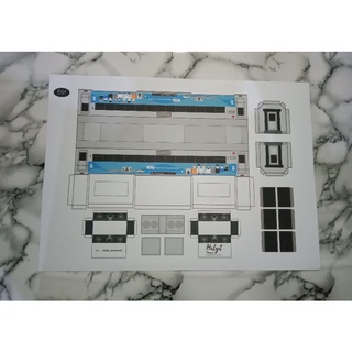 Jual DIY Miniatur Papercraft Kereta Penumpang Kelas Eksekutif Livery ...