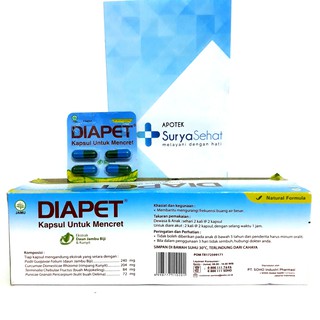 Jual DIAPET Kapsul (1 Strip isi 10 kapsul) Jamu Untuk Diare / Mencret | Shopee Indonesia