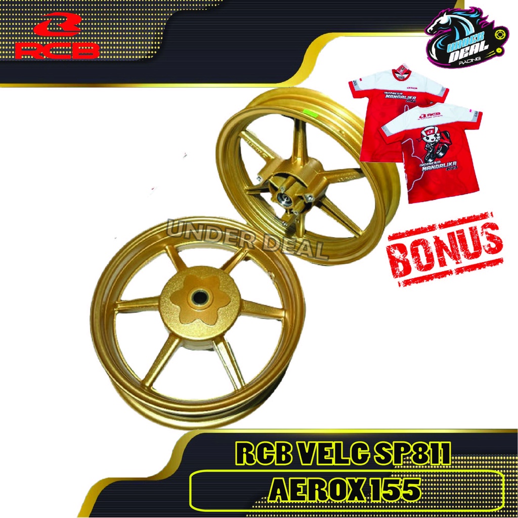 Jual RCB Velg Aerox SP811 Warna Gold | Shopee Indonesia