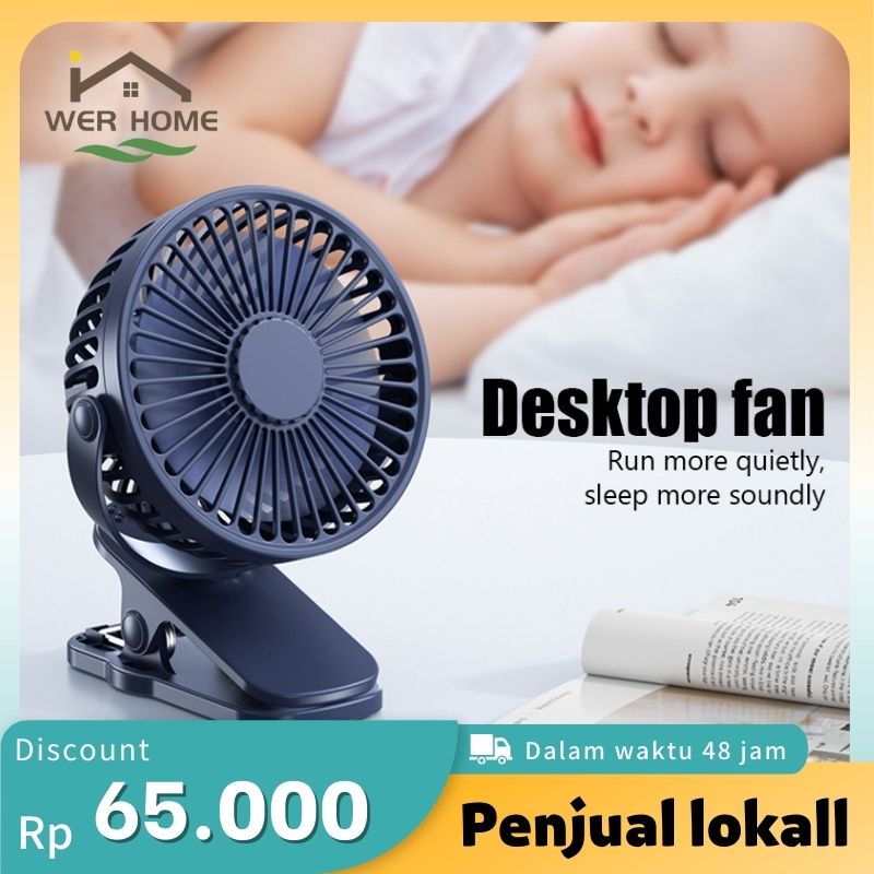 Jual Meja Kipas Angin Mini USB Portabel ABS Listrik Desktop Komputer ...