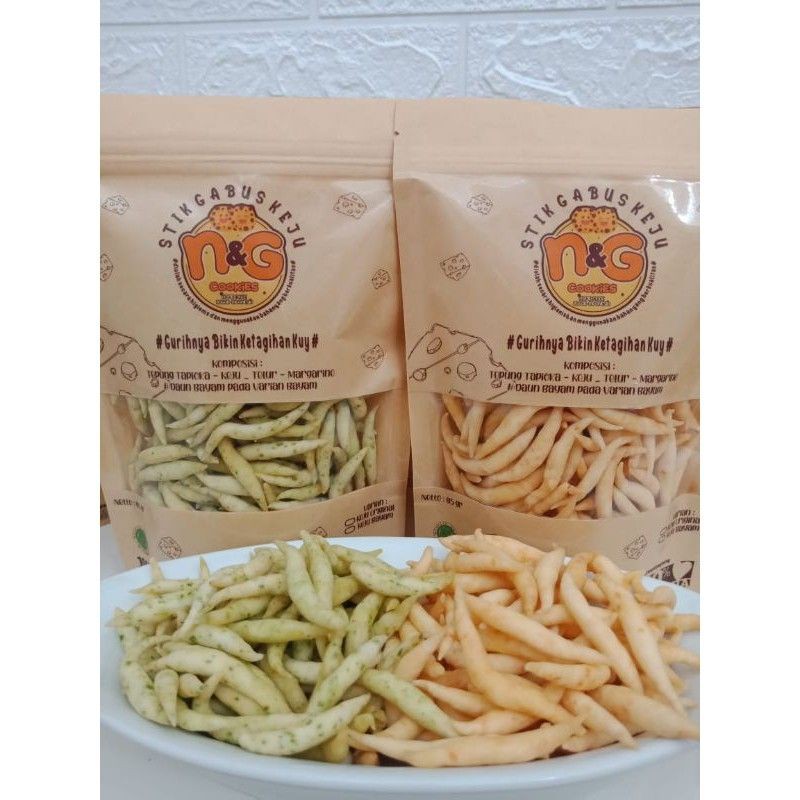 Jual Cemilan Sehat Stik Gabus Keju Rasa Bayam dan Original | Shopee ...