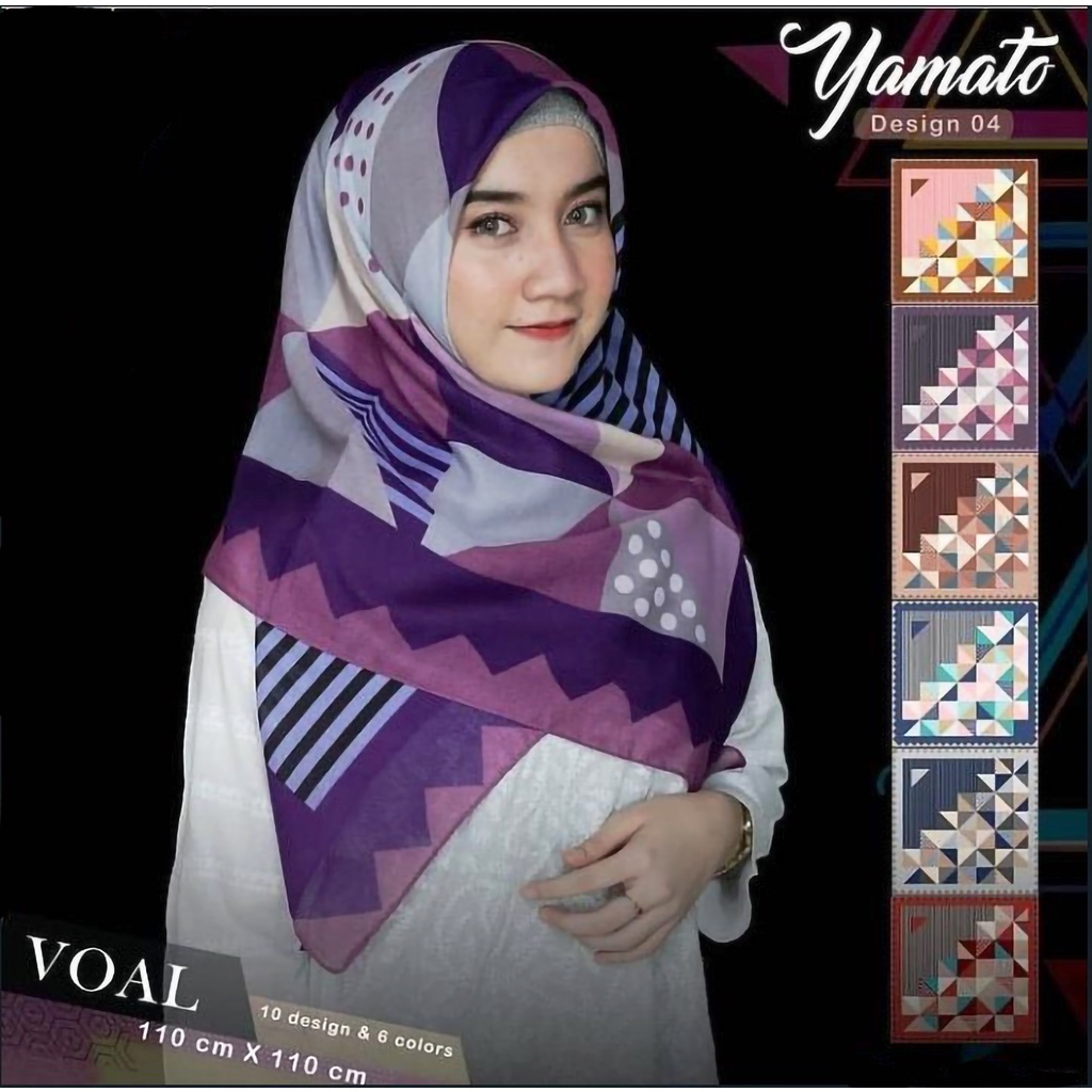 Jual Hijab Segi Empat Voal Motif Bahan Premium | Shopee Indonesia