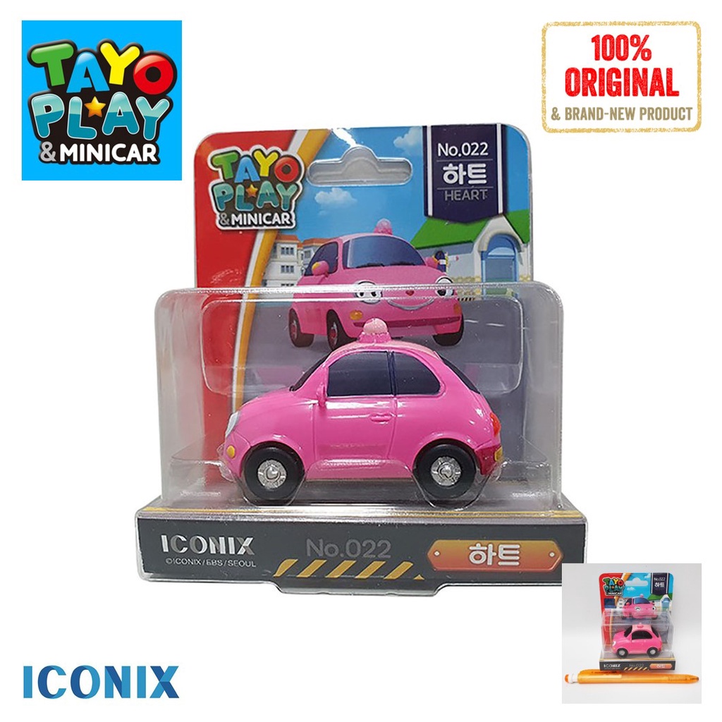 Jual Iconix Tayo The Little Bus Play Minicar Heart Korean Toys ...