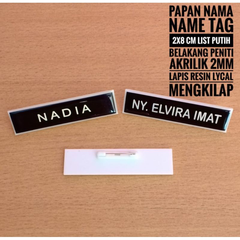 Jual Papan nama bhayangkari / nametag bhayangkari / nametag persit ...