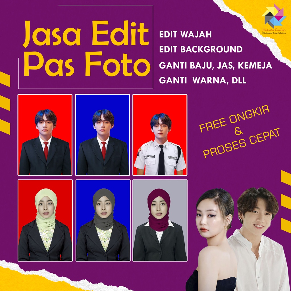 Jual Jasa Edit Pas Foto, Edit Background, Edit Jas dan Kemeja, Edit ...