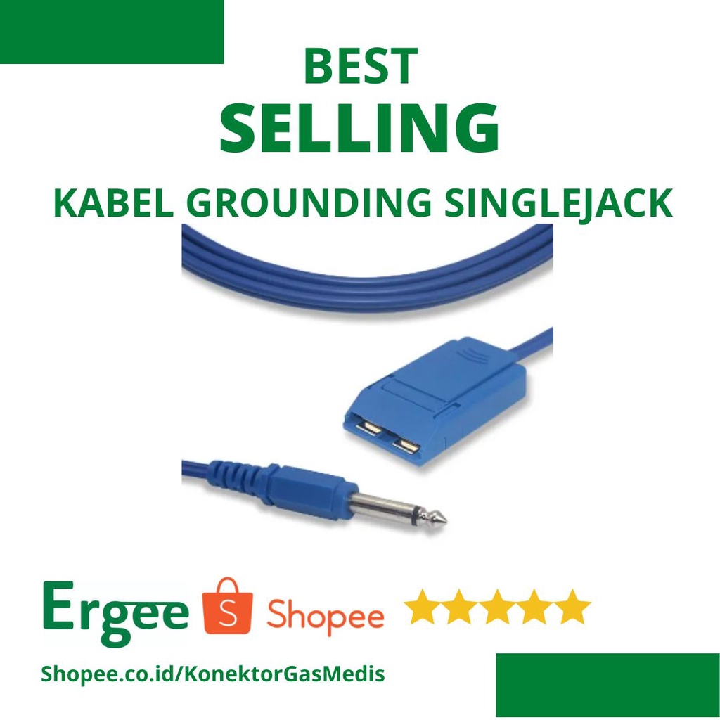 Jual Kabel Grounding Pad ESU Tipe Mono Jack / Single Jack | Shopee ...