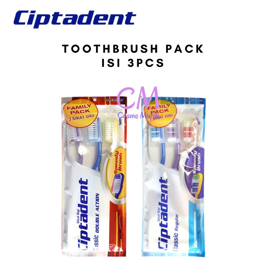 CM CIPTADENT Toothbrush Pack Isi 3pcs ORIGINAL / Ciptadent Sikat Gigi ...