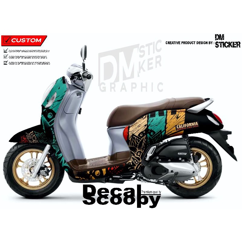 Jual DECAL SCOPY NEW/LAMA FULL BODY STICKER SCOOPY | Shopee Indonesia