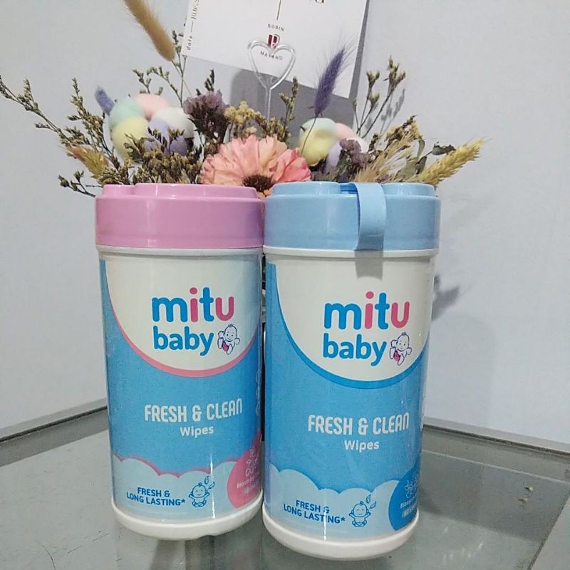 Jual Tissue Basah Mitu Botol 60 sheets | Shopee Indonesia