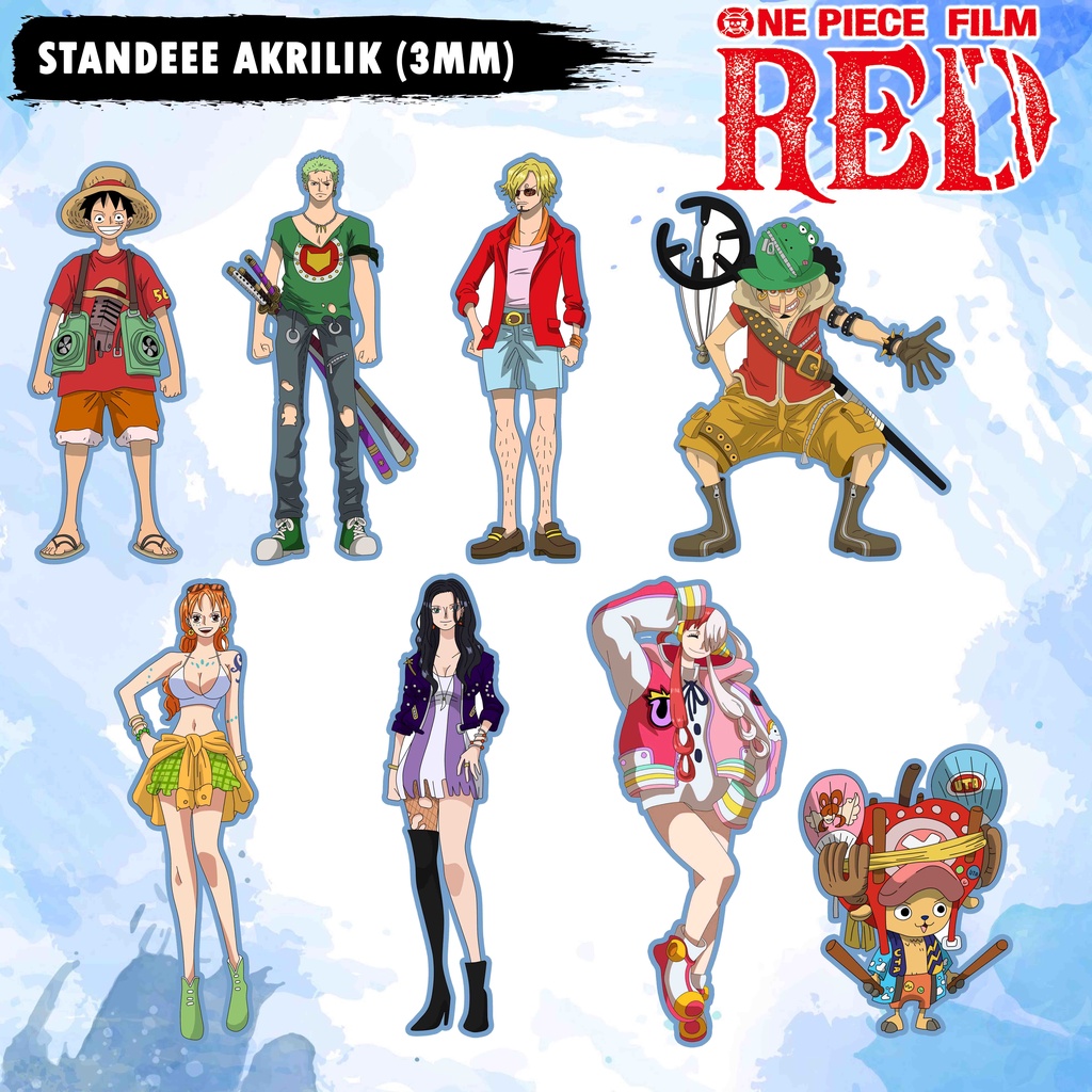 Jual Standee Akrilik One piece red / Standee Akrilik One pice / One ...