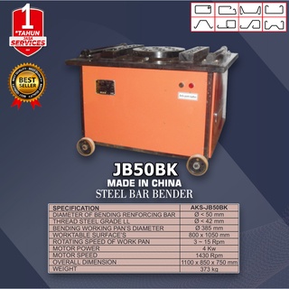 Jual Mesin Pembengkok Besi 50 mm Alat Tekuk Besi Behel Steel Bar Bender ...