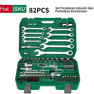 Jual ISKU Tool Kit Set 82pcs Kunci Shock Set Termasuk Kunci Ring Pas ...