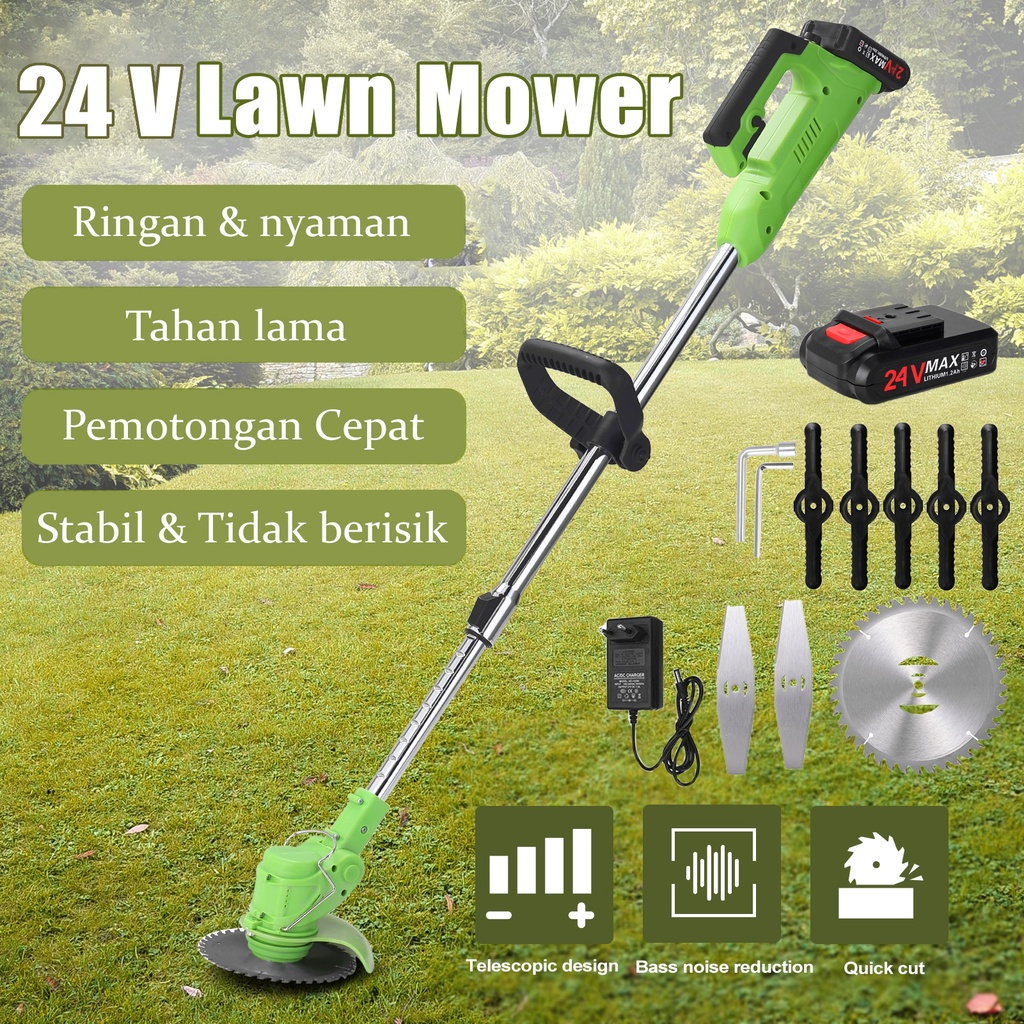 Jual Mesin Babat rumput cas 24 volt Pemotong rumput elektric pisau ...