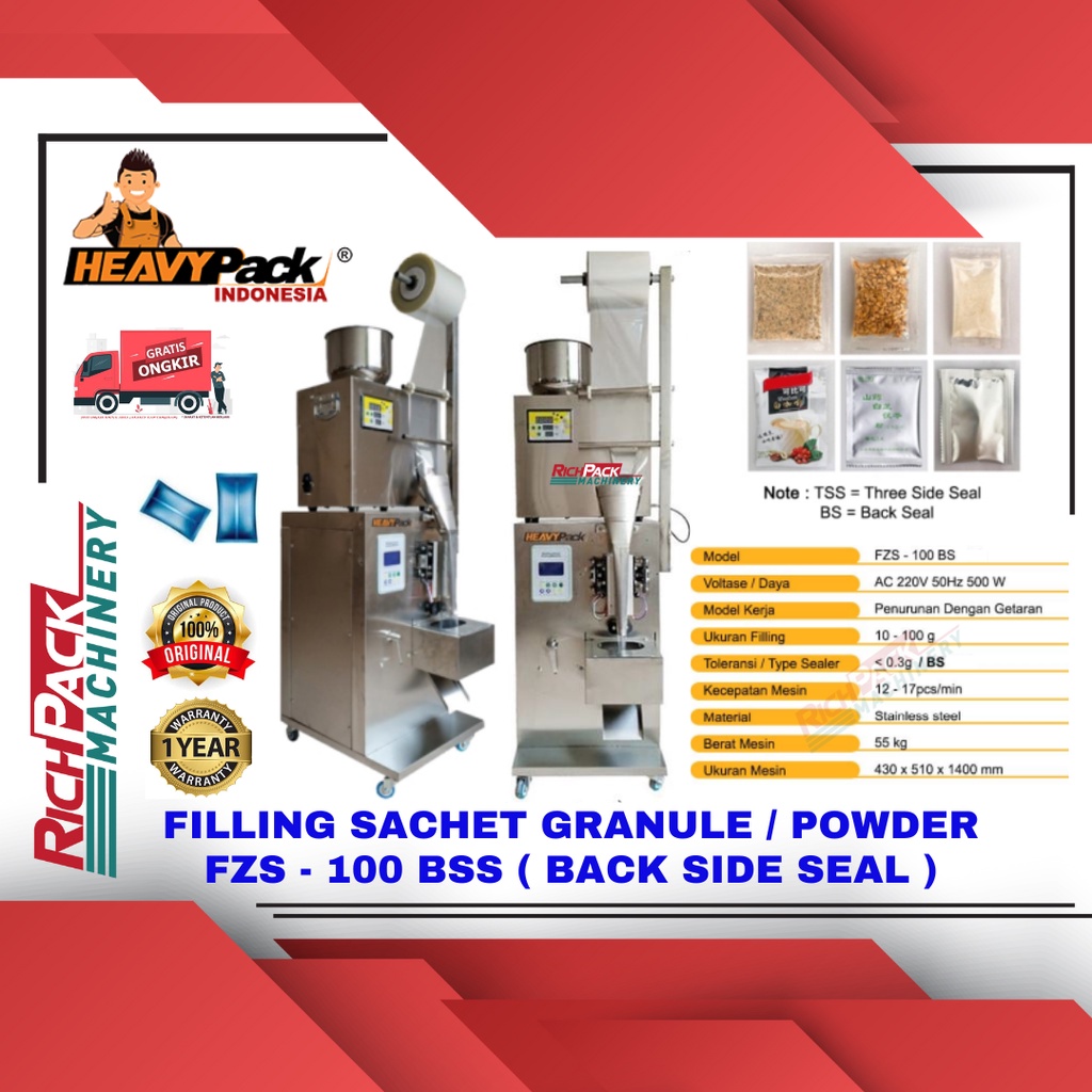 Jual HEAVYPACK FZS-100BS Mesin Packing Otomatis Granule Powder ...