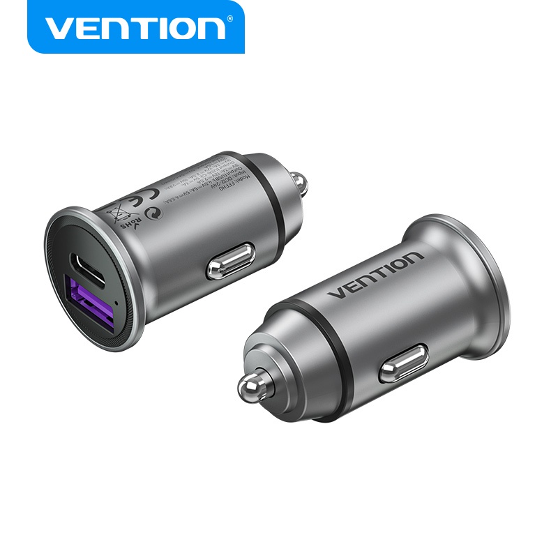 Jual Vention Car Charger Usb A+C 30W Power Delivery Fast Charging ...