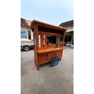 Jual Gerobak bakso dorong / gerobak soto / gerobak mi ayam dorong ...