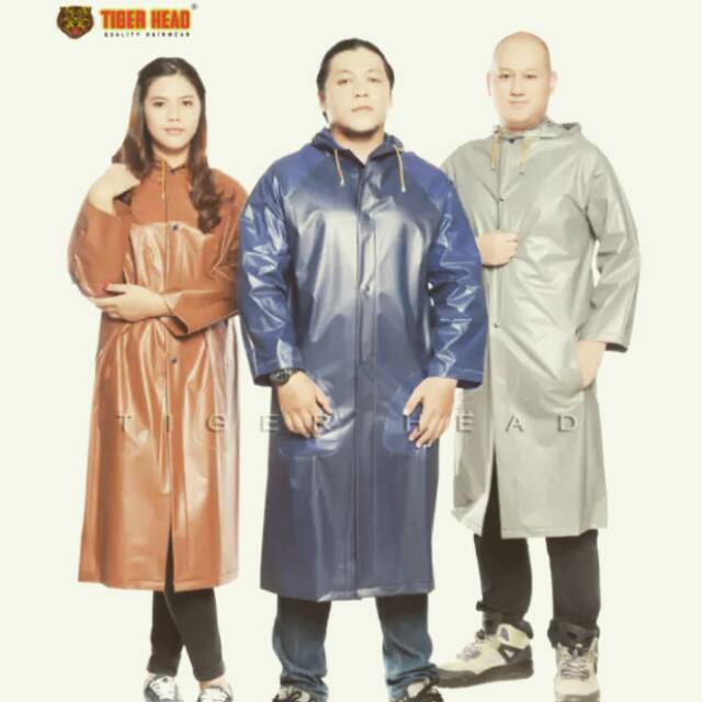 Jual jas hujan terusan tiger head big tob model gamis raincoat | Shopee ...